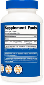 Nutricost vitamin A for skin health