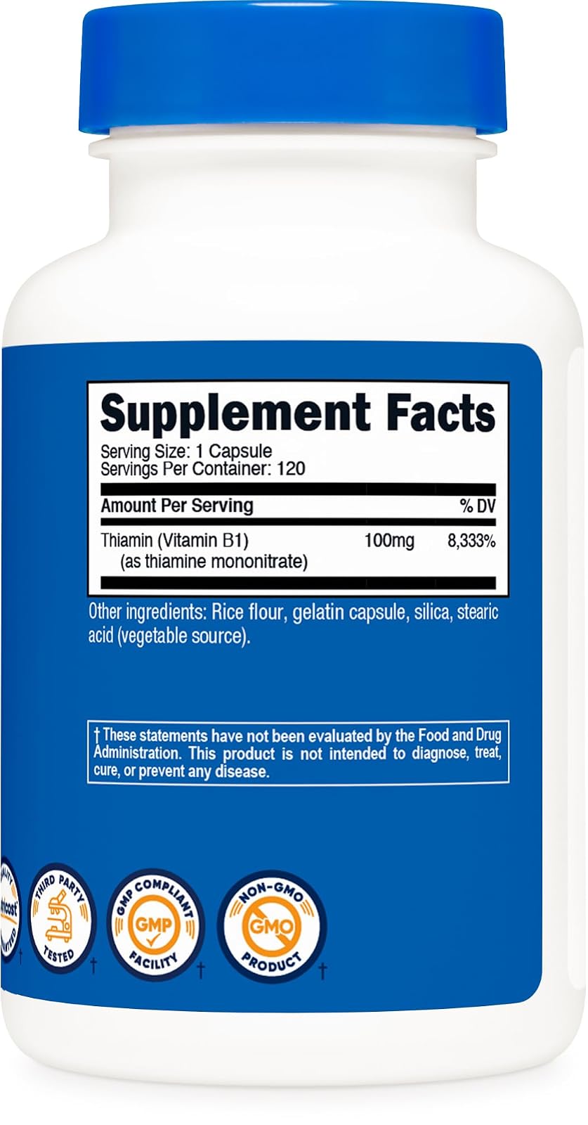 Nutricost Vitamin B1 for daily nutritional needs