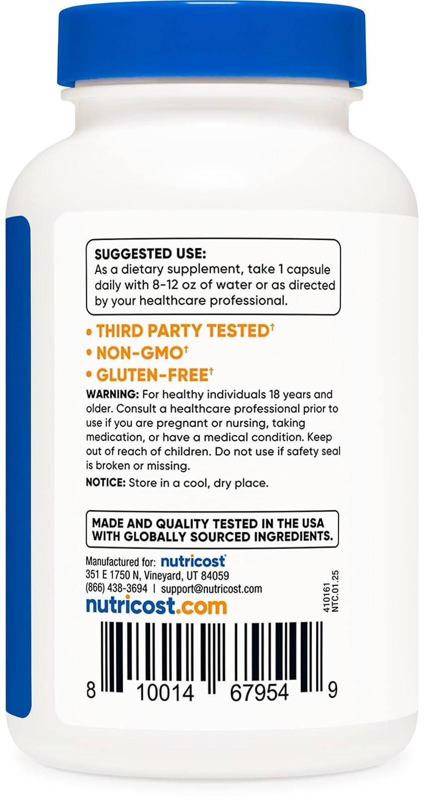 Nutricost Vitamin B1 for nerve health