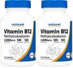 Nutricost Vitamin B12 capsules for energy