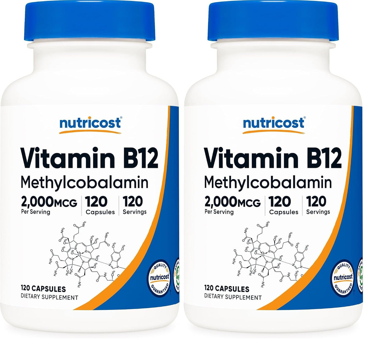 Nutricost Vitamin B12 capsules for energy