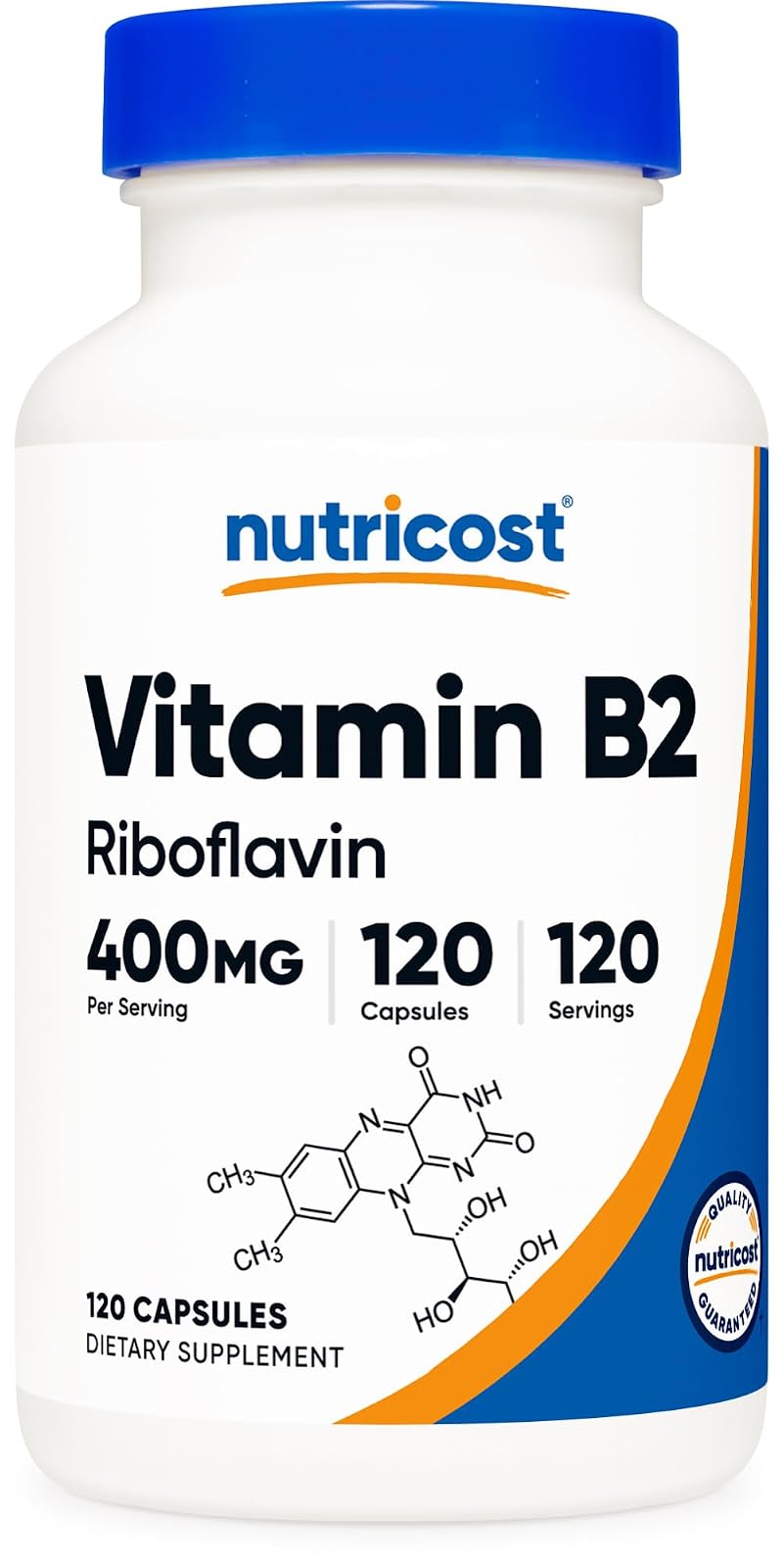 Nutricost Vitamin B2 400 mg capsules