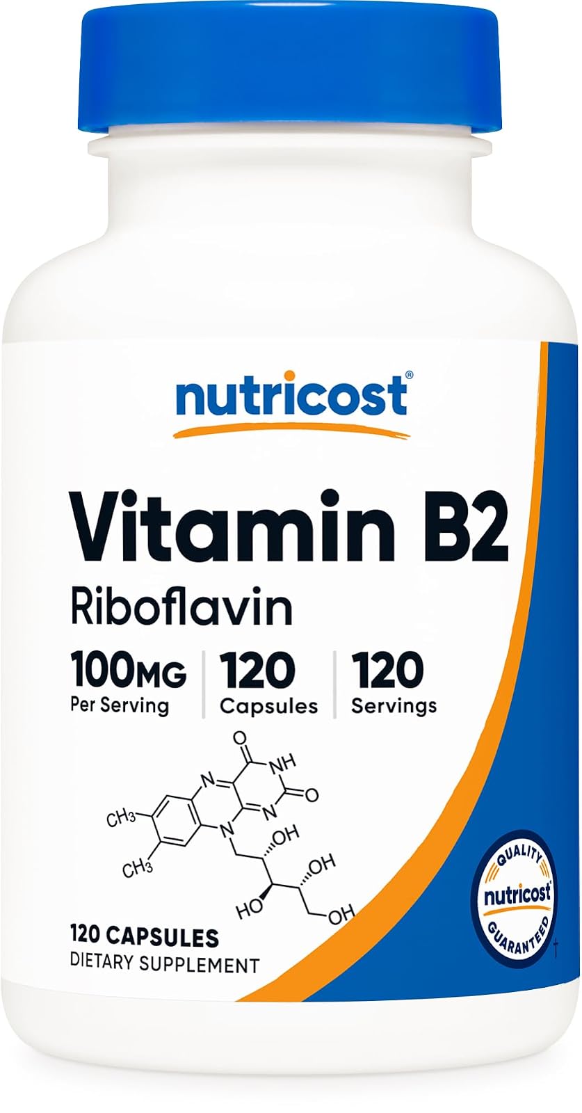 Nutricost Vitamin B2 capsules for energy