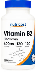 Nutricost Vitamin B2 riboflavin capsules