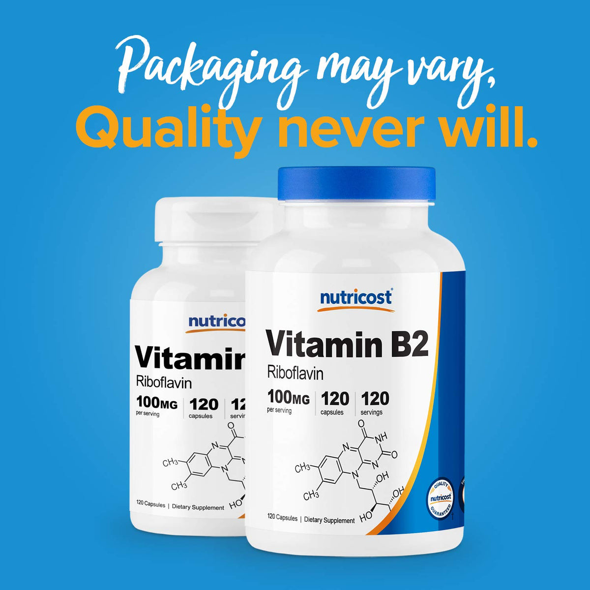 Nutricost Vitamin B2 supports metabolism