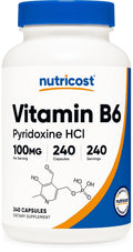 Nutricost Vitamin B6 100 mg capsules