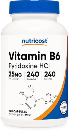 Nutricost Vitamin B6 25 mg capsules