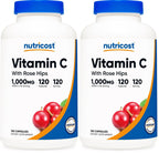 Nutricost Vitamin C with Rose Hips benefits