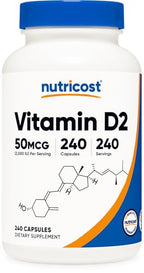 Nutricost Vitamin D2 2000 IU capsules