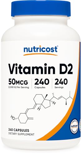 Nutricost Vitamin D2 2000 IU capsules