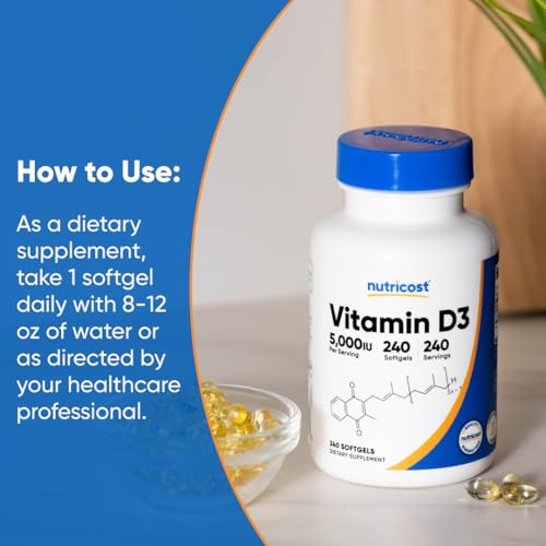 Nutricost vitamin D3 for daily wellness