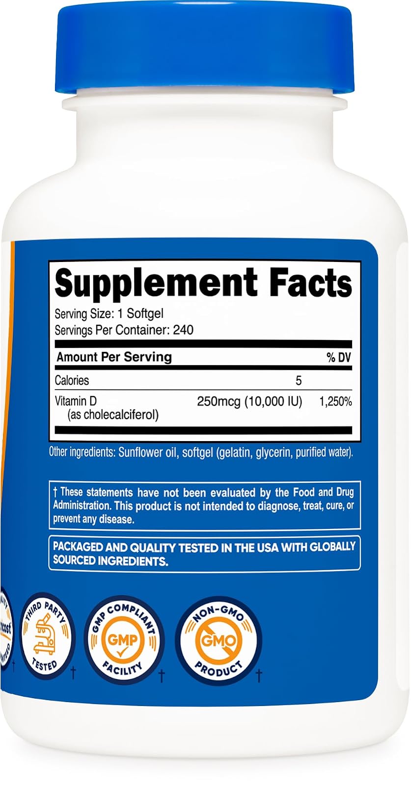 Nutricost vitamin D3 for daily wellness