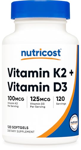 Nutricost vitamin D3 K2 softgels