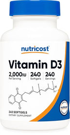 Nutricost Vitamin D3 softgels 2000 IU