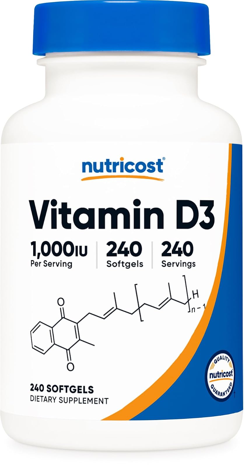 Nutricost Vitamin D3 softgels for immunity