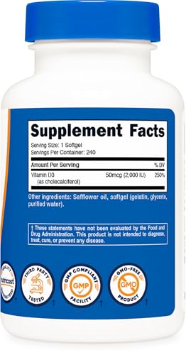 Nutricost vitamin D3 supports mood