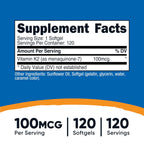 nutricost vitamin k for bone health