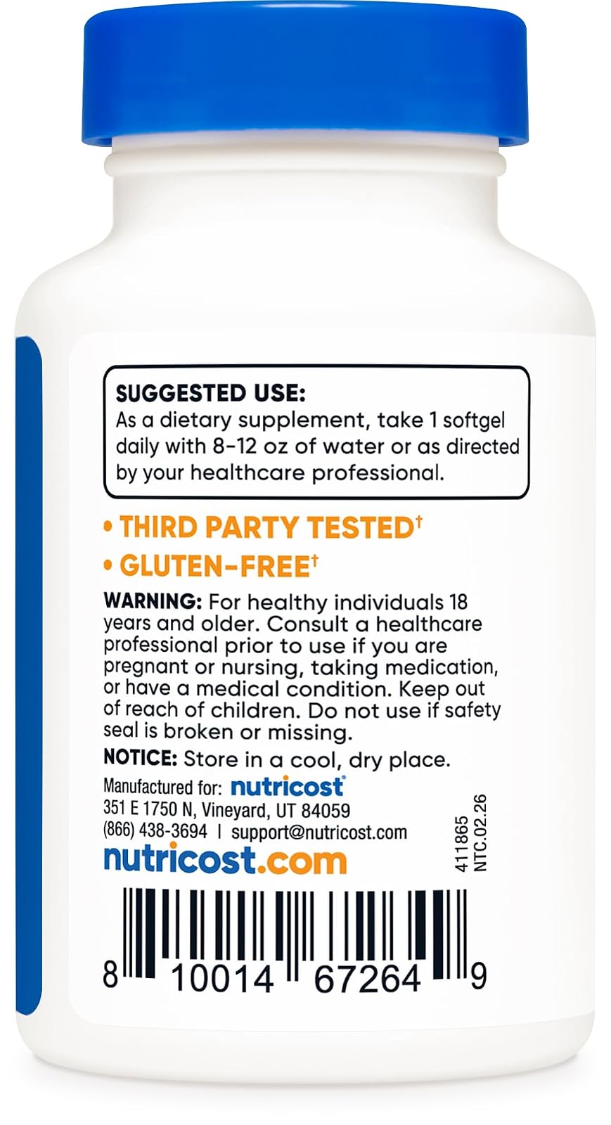 Nutricost vitamin K2 MK-7 for heart health
