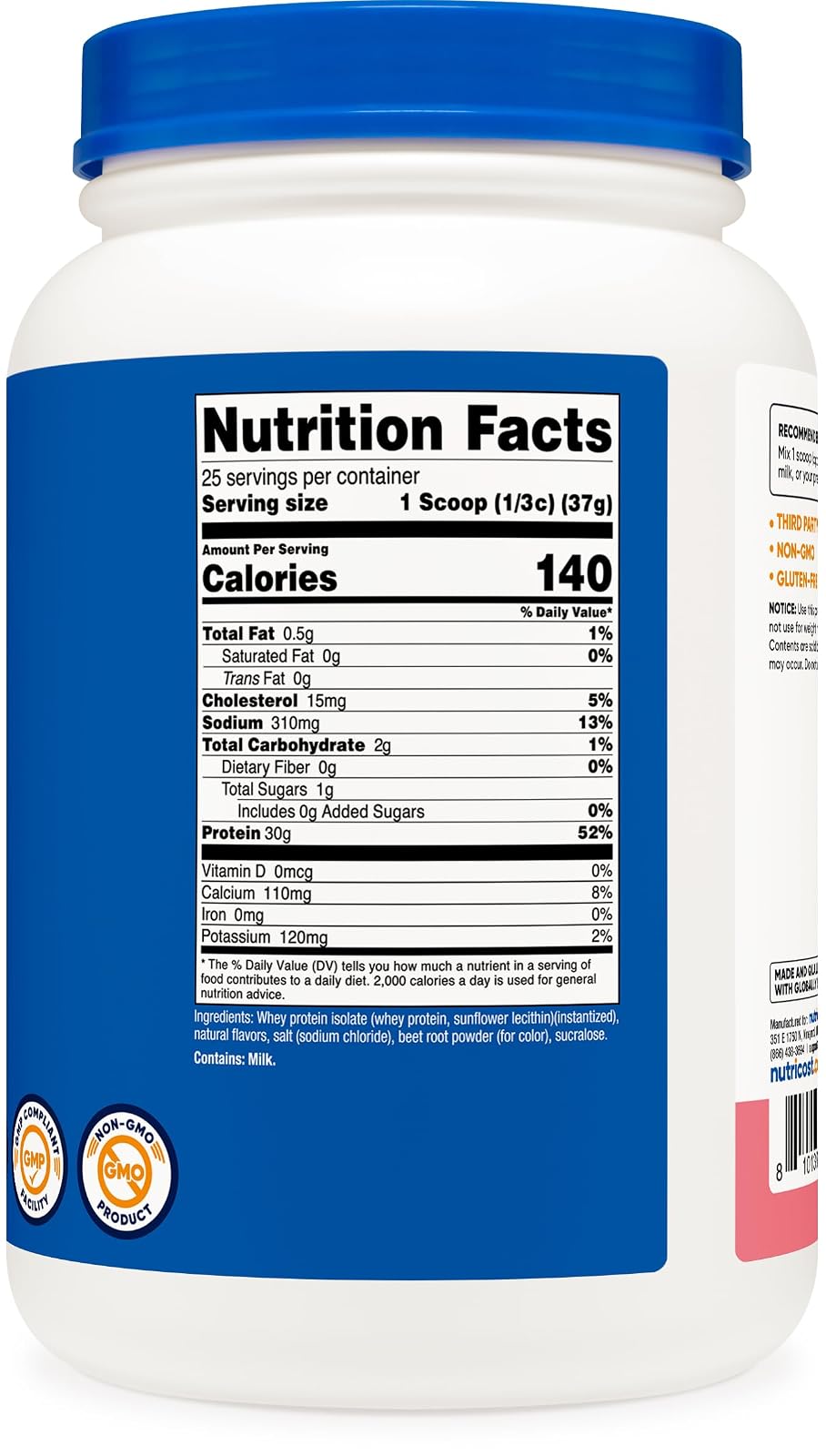 Nutricost whey protein for fitness enthusiasts