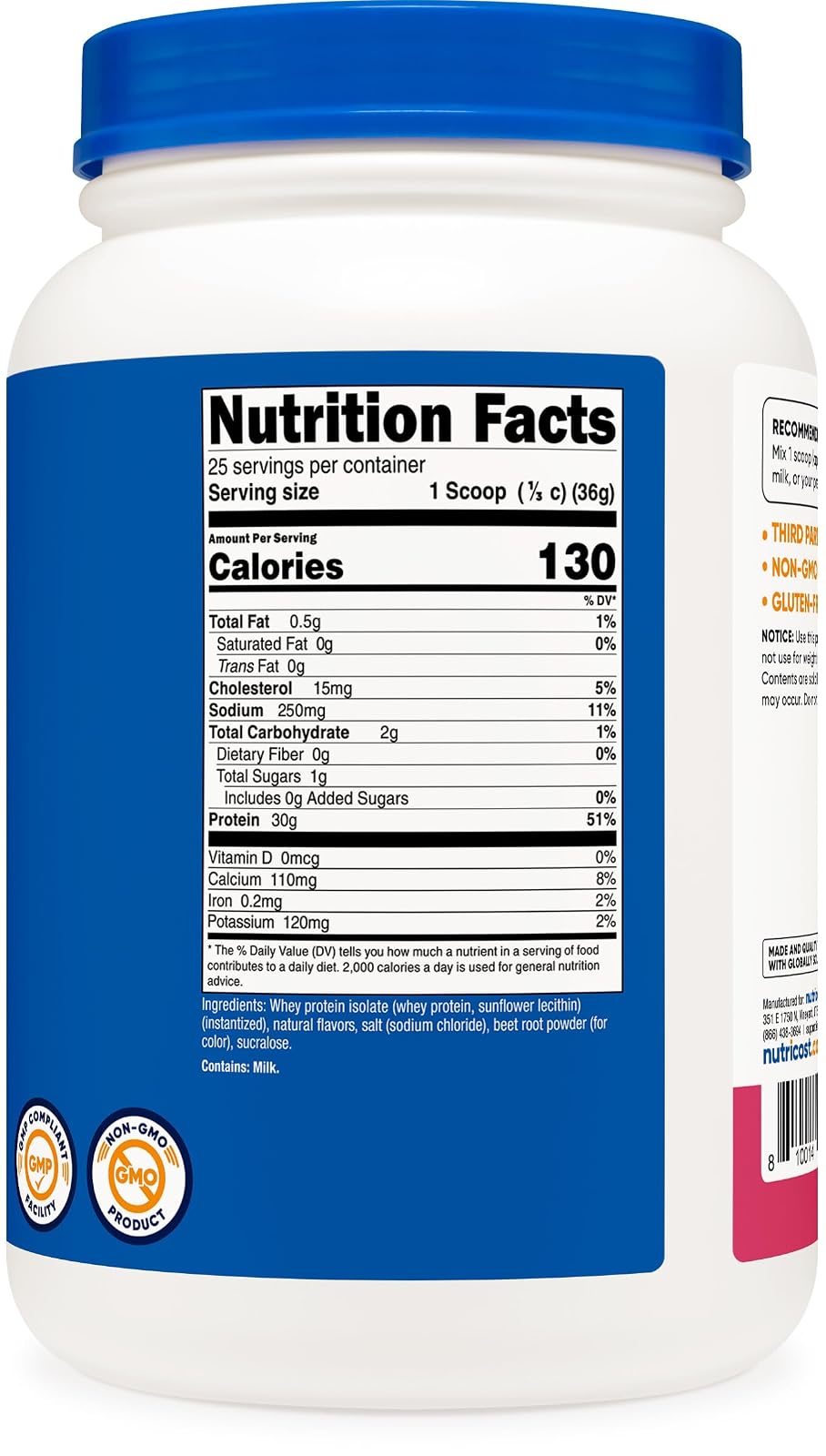 Nutricost whey protein for fitness enthusiasts