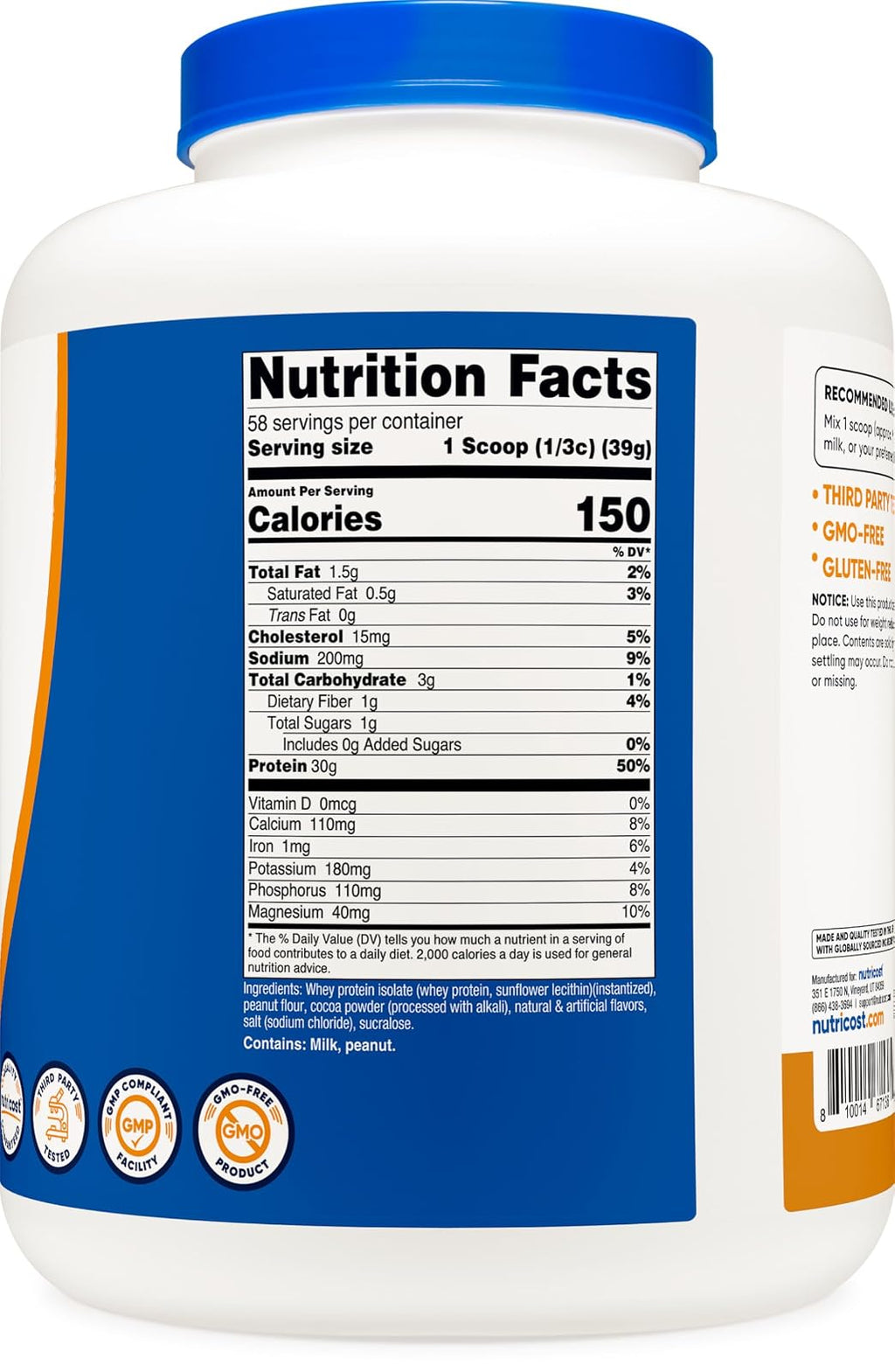 Nutricost whey protein for healthy snacks