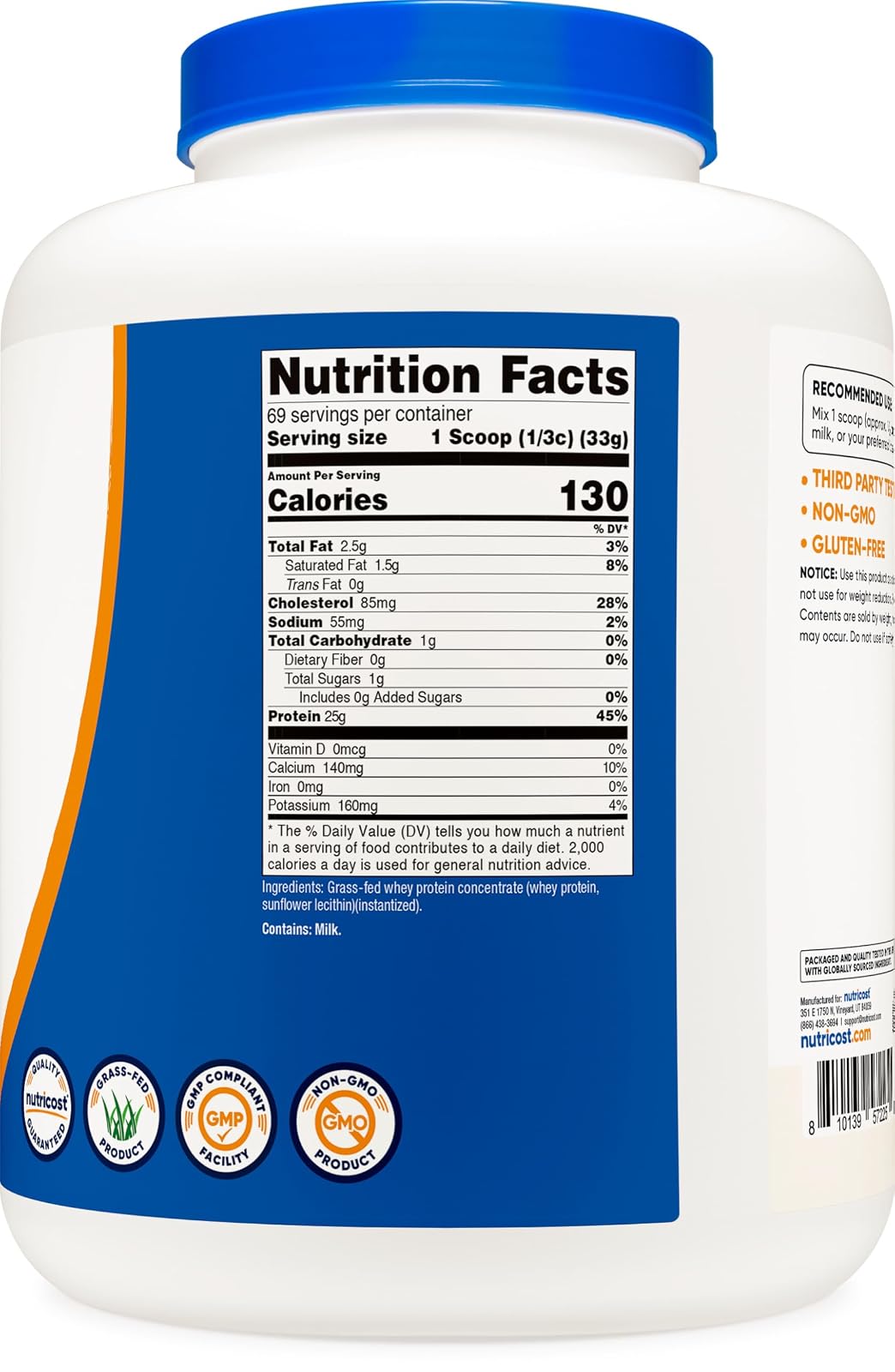 Nutricost whey protein for muscle recovery