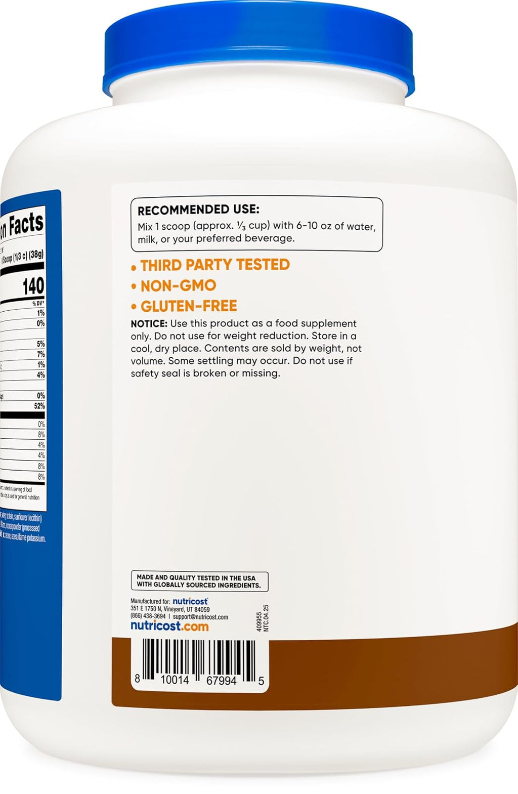 Nutricost whey protein for post-workout
