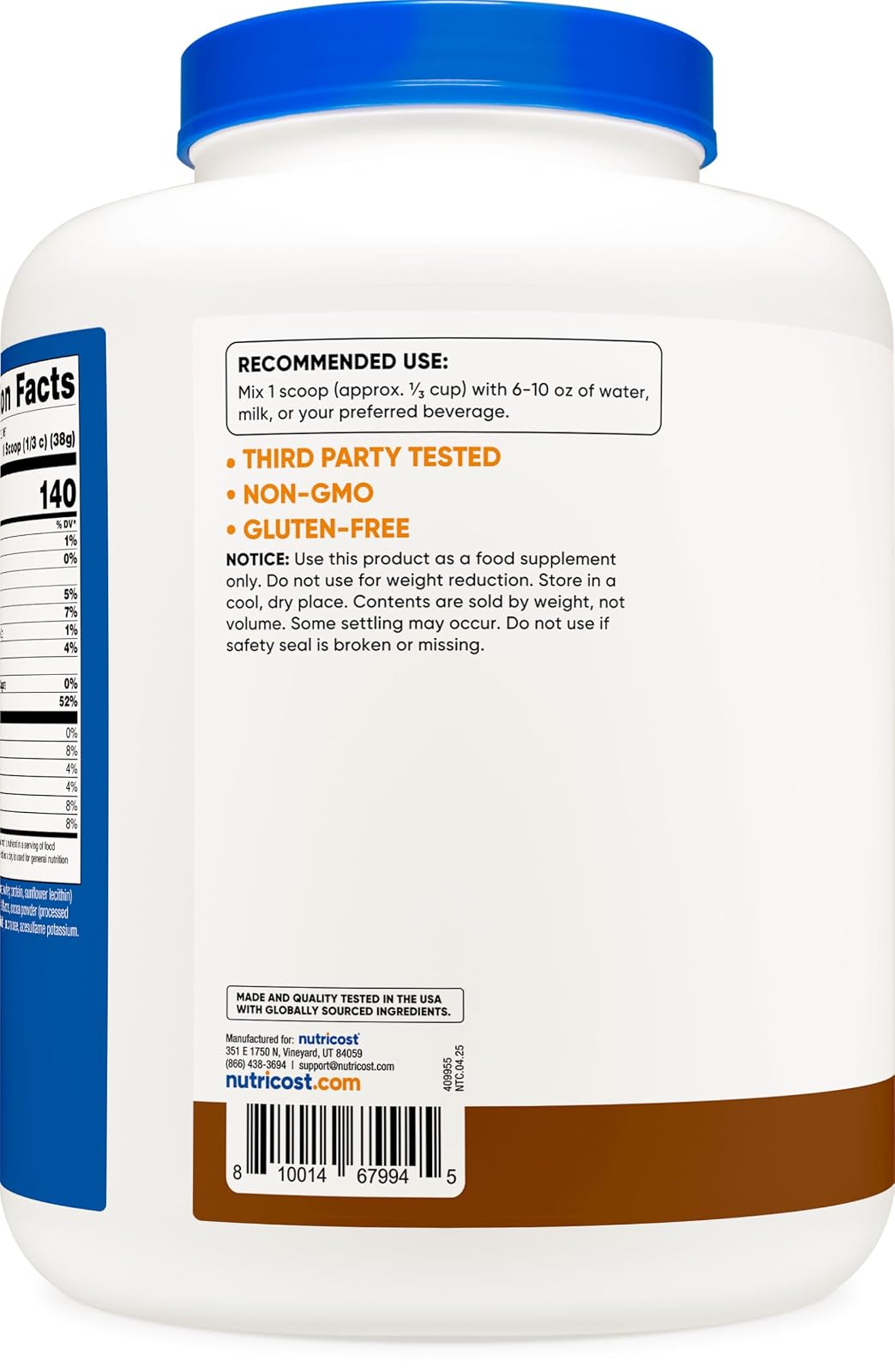 Nutricost whey protein for post-workout