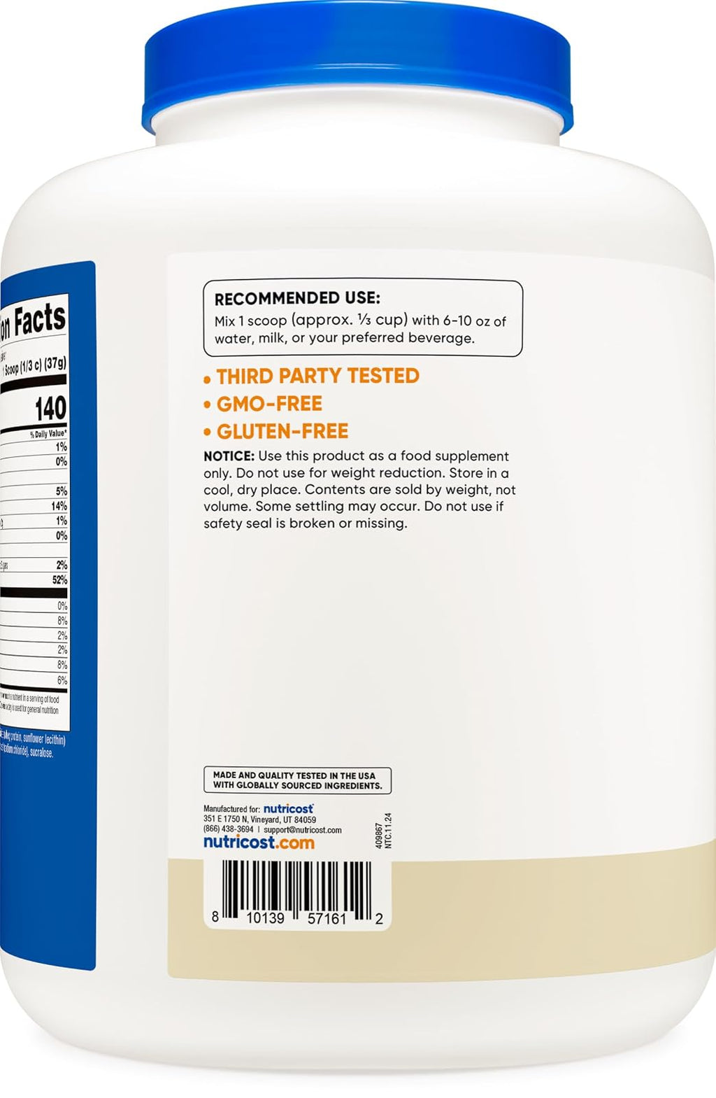 Nutricost whey protein isolate for smoothies