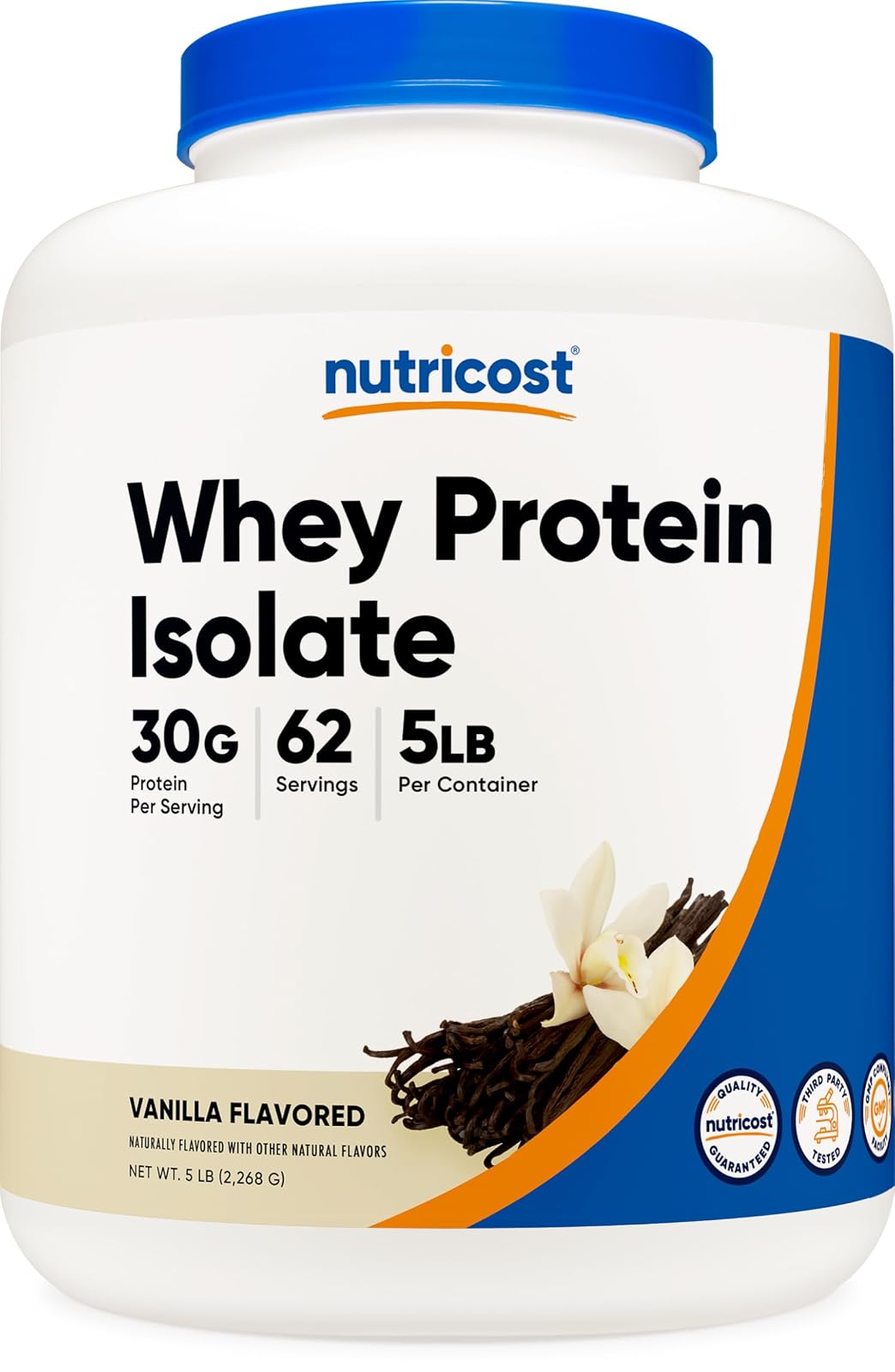 Nutricost whey protein isolate vanilla flavour