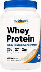 Nutricost whey protein unflavored powder