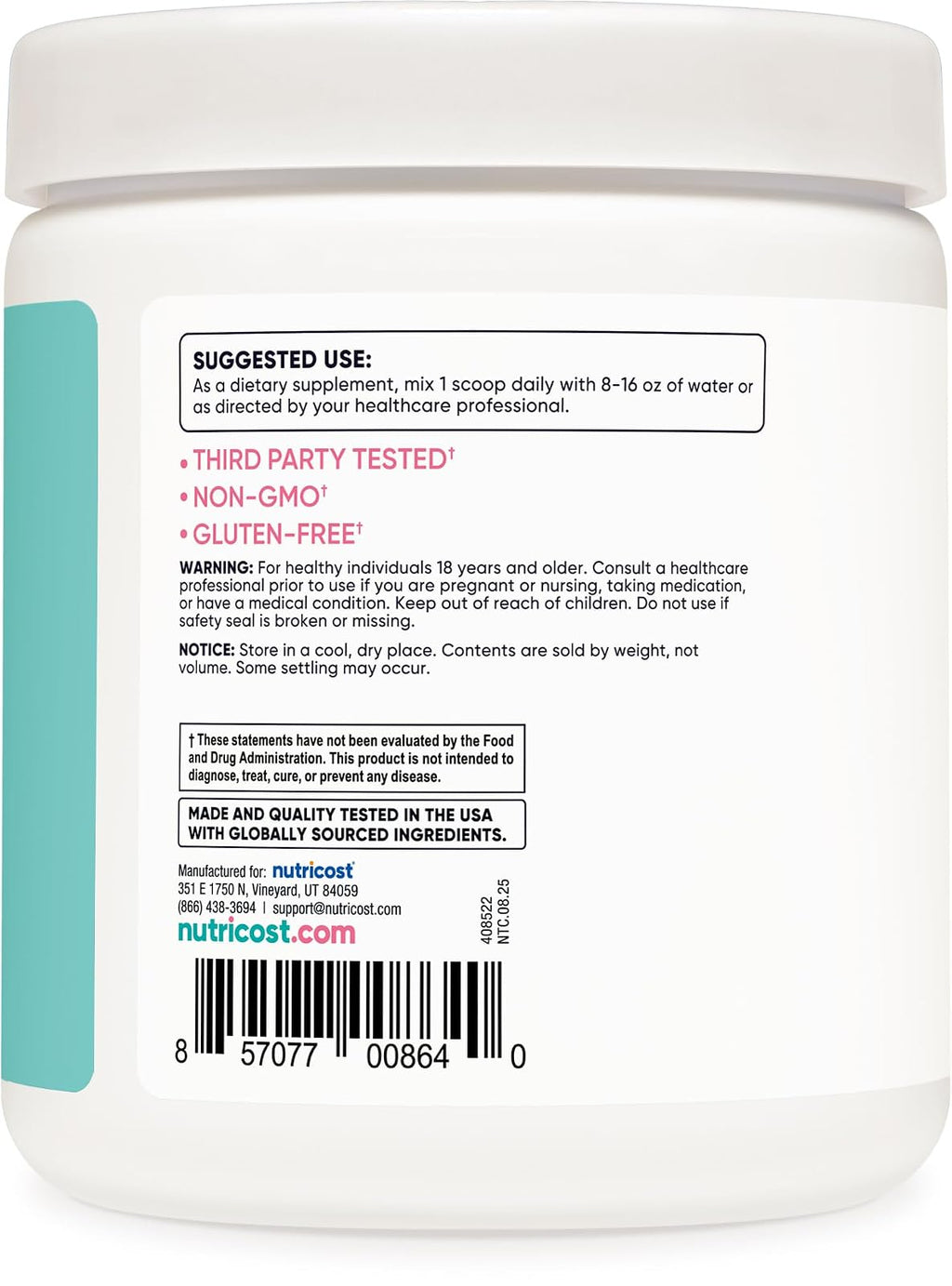 Nutricost women's BCAA energy boost
