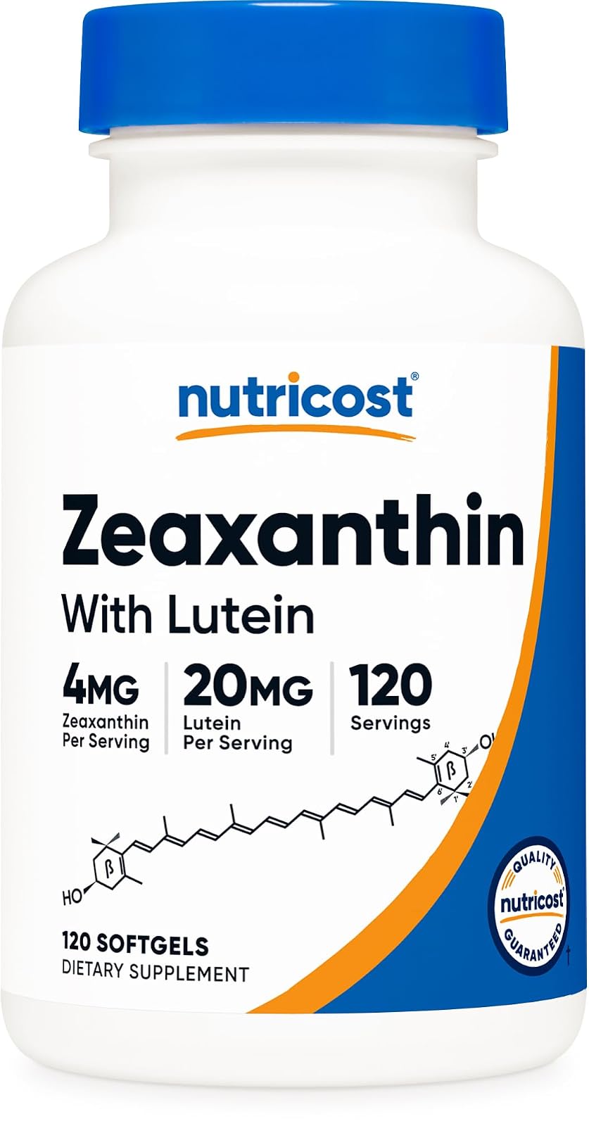 Nutricost Zeaxanthin Lutein softgels