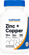 Nutricost zinc and copper capsules
