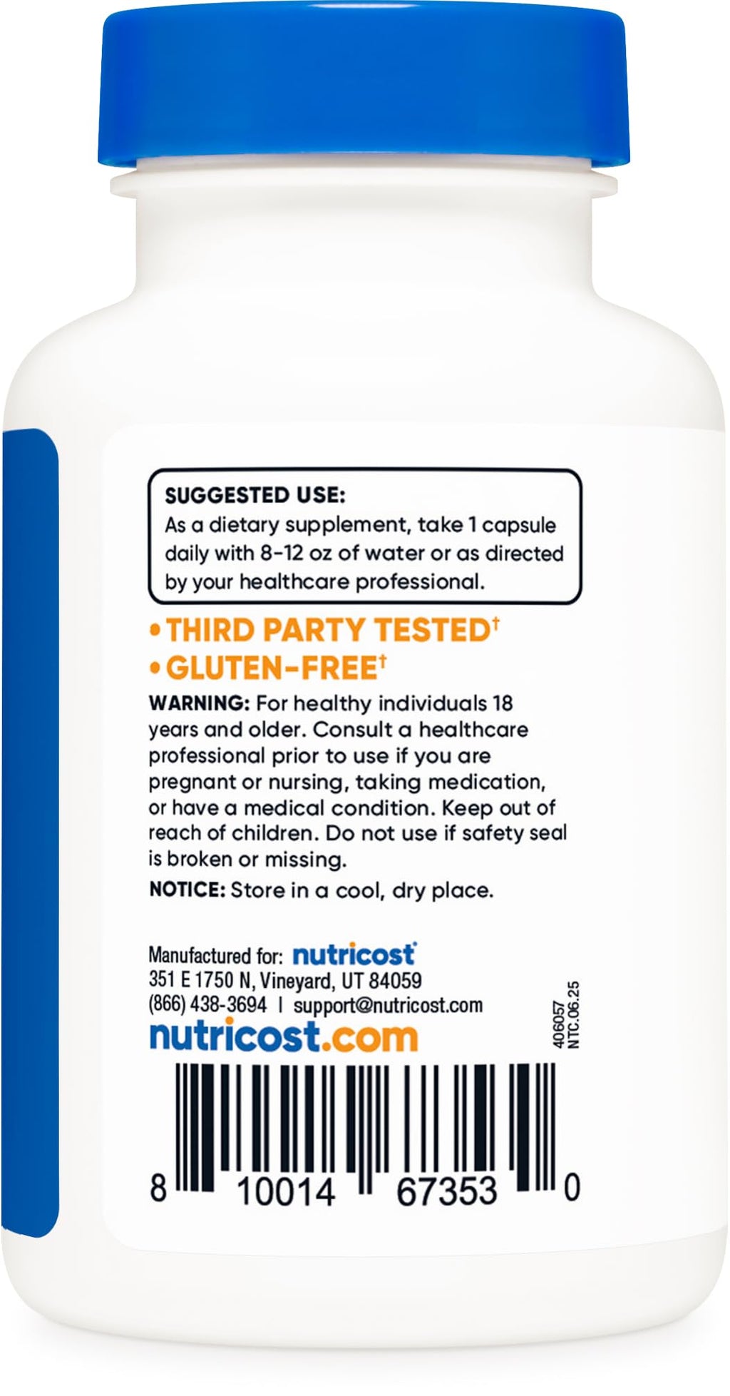 Nutricost zinc for mineral balance