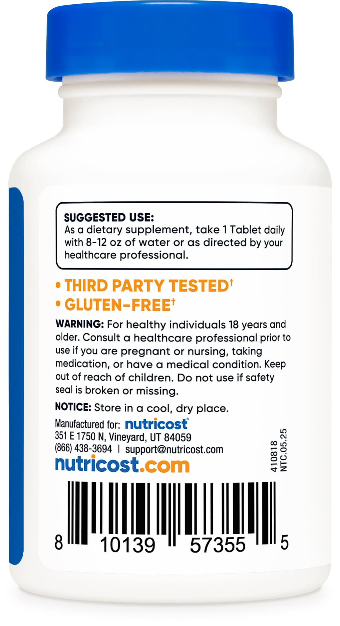 Nutricost zinc for mineral balance