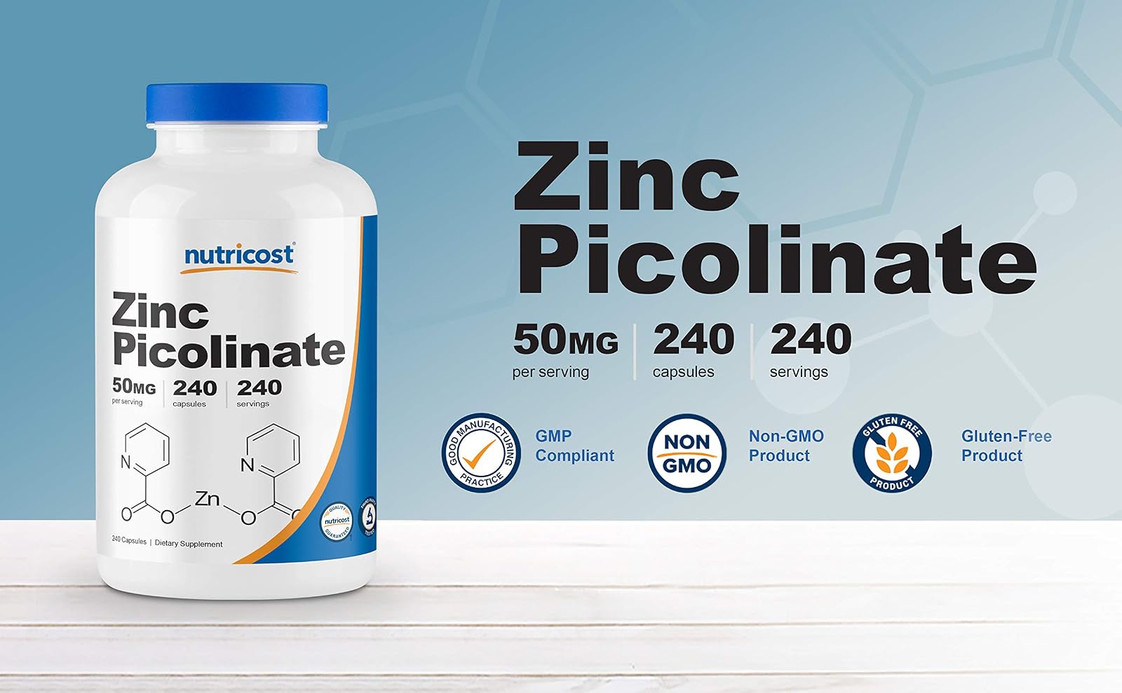 Nutricost zinc for overall wellness