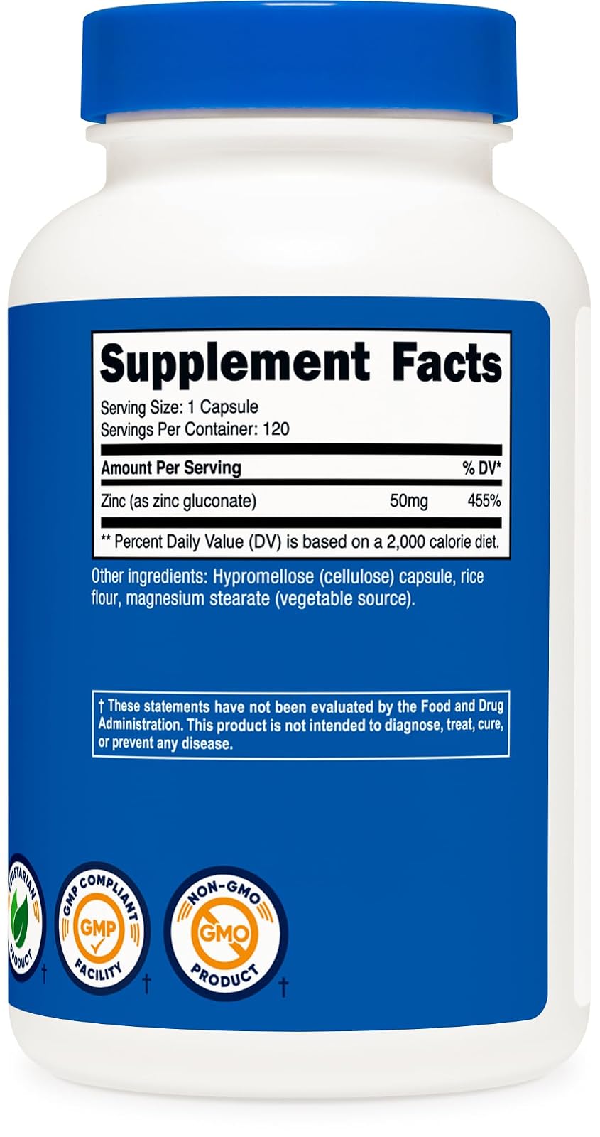 Nutricost zinc for skin and hair