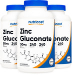 Nutricost zinc gluconate veggie capsules