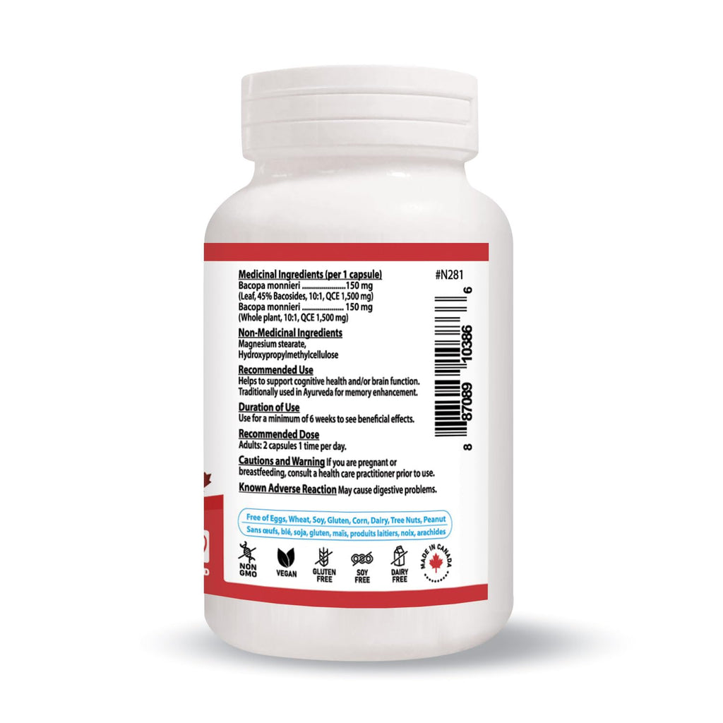 Nutridom bacopa monnieri for overall health