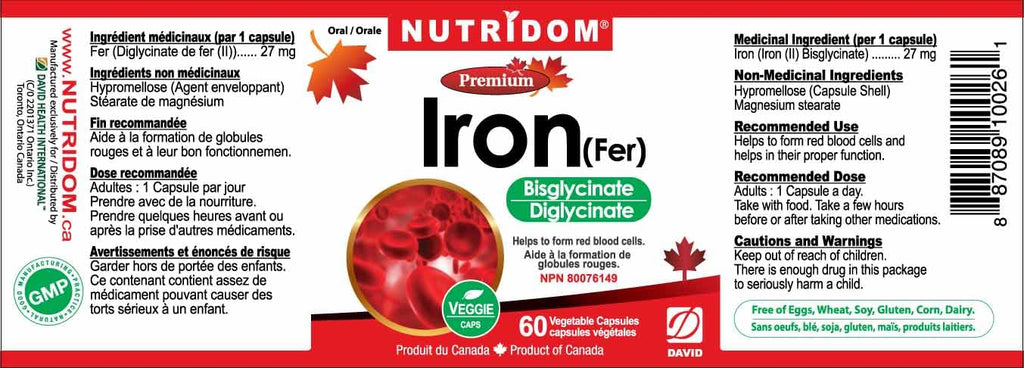 Nutridom vegan iron for energy boost