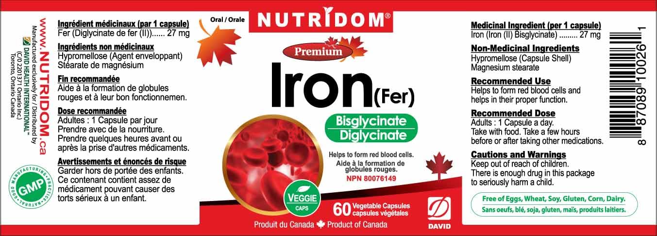 Nutridom vegan iron for energy boost