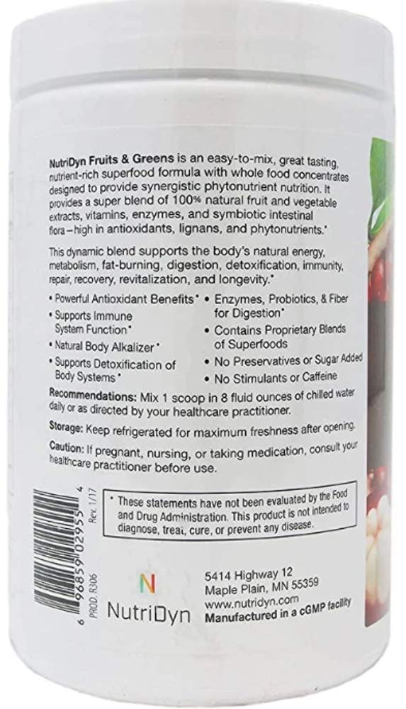 NutriDyn greens powders for detox