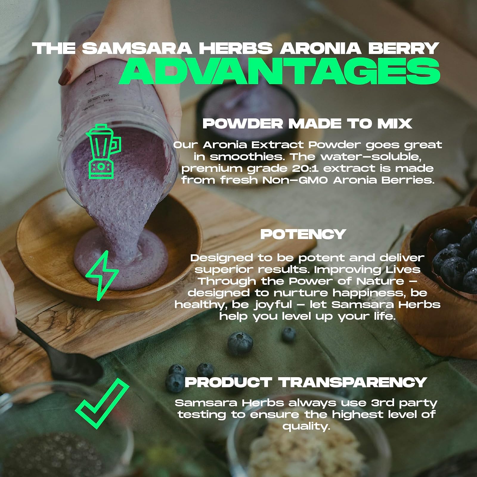 Nutrient-dense Aronia Berry extract