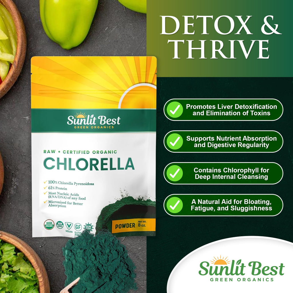 nutrient-dense chlorella for health