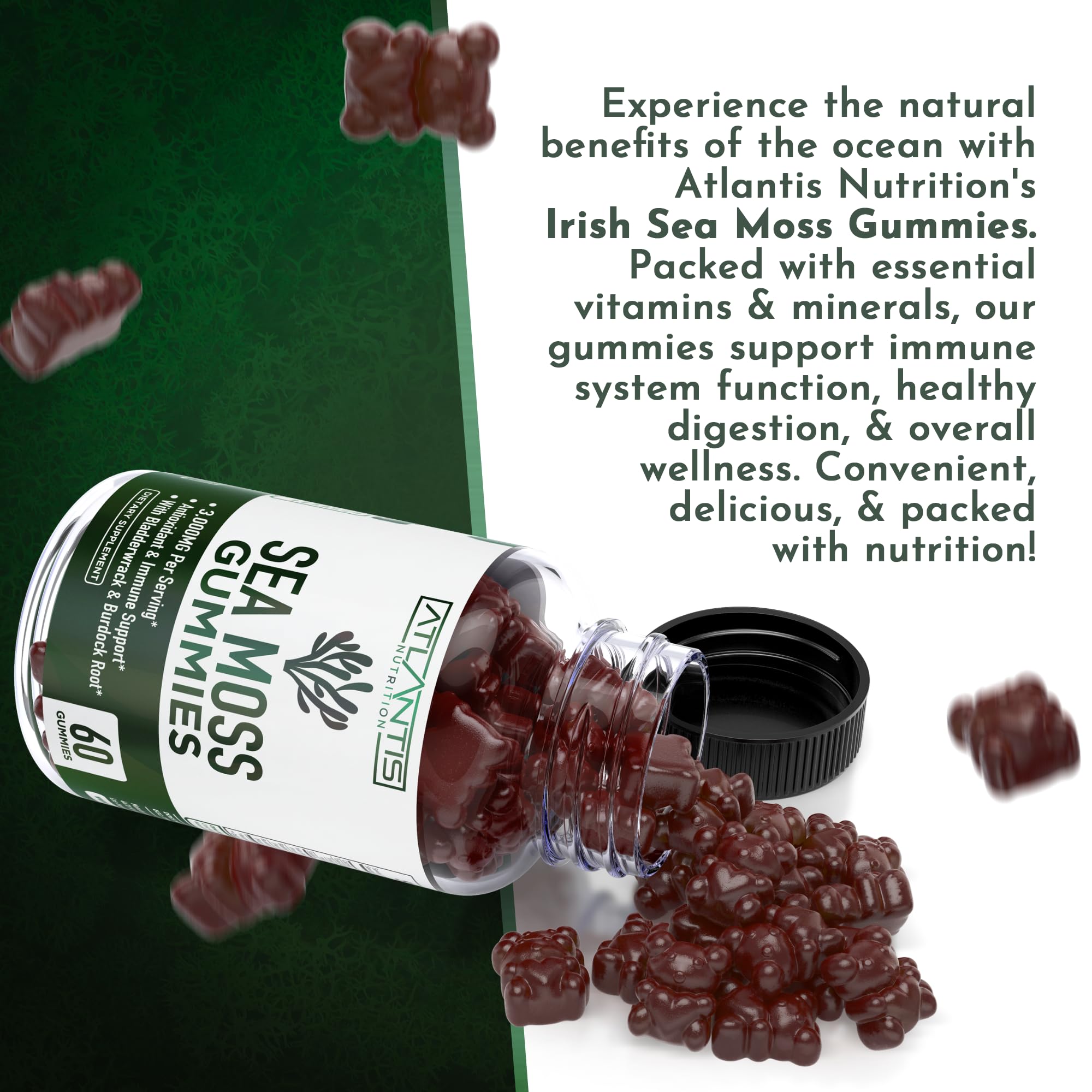 Nutrient-dense Irish Sea Moss gummies