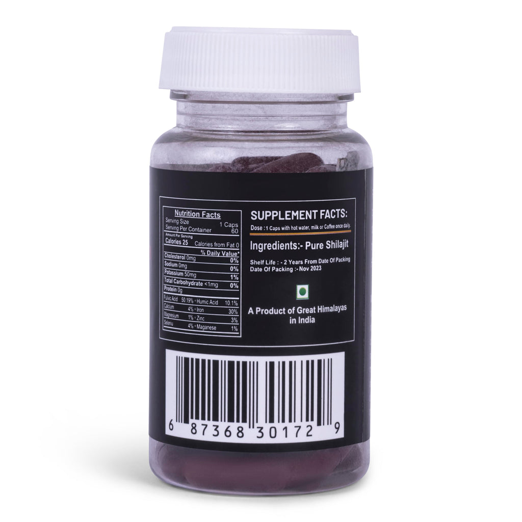 Nutrient-dense shilajit for vitality