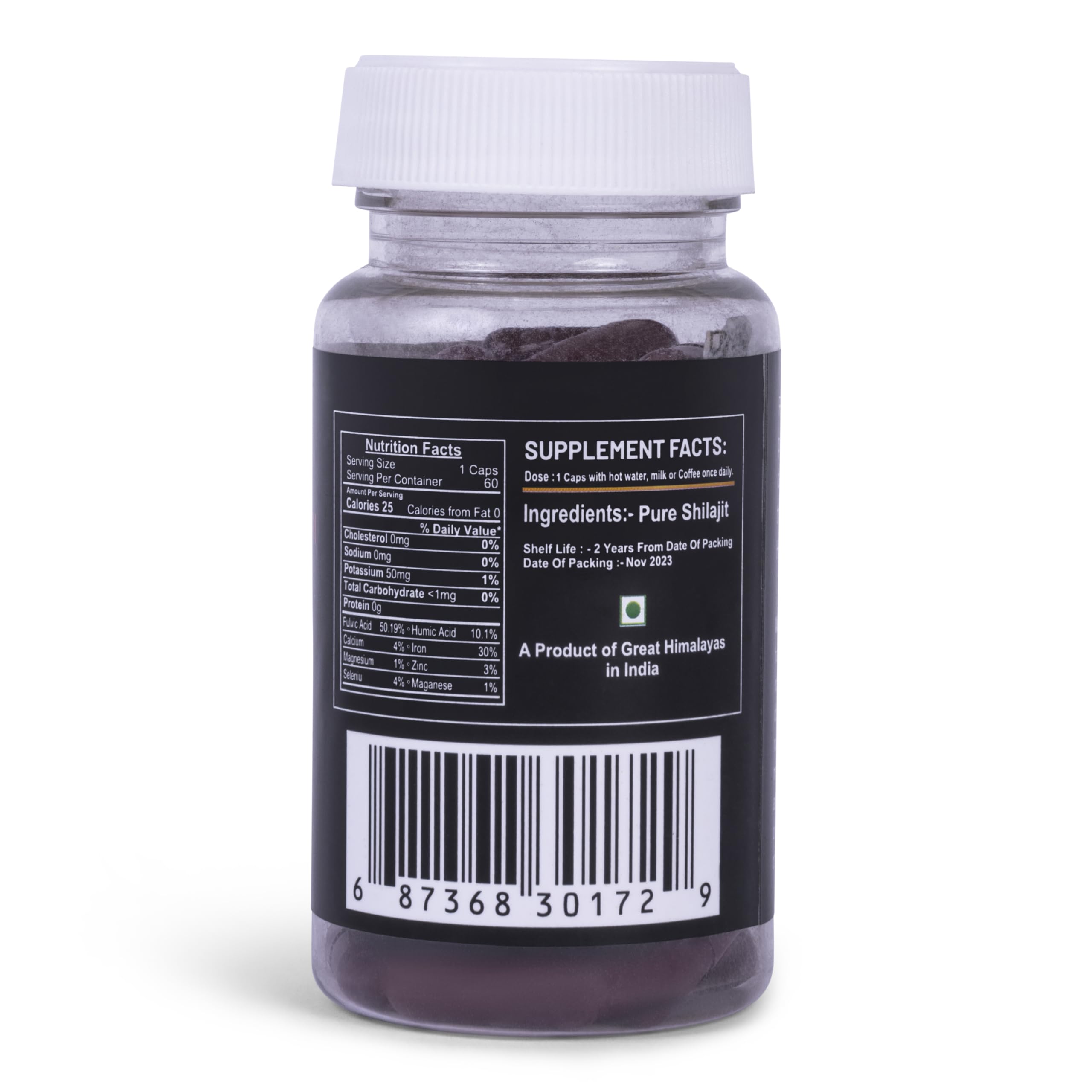 Nutrient-dense shilajit for vitality