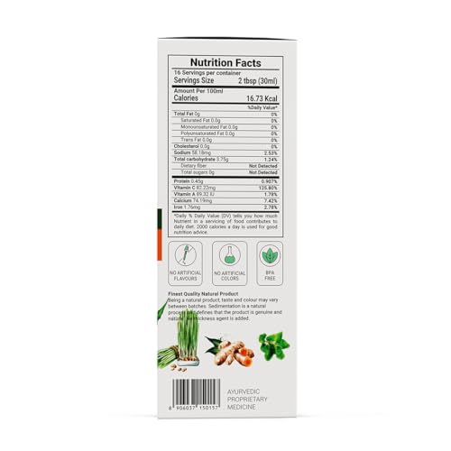 Nutrient-packed herbal juice blend