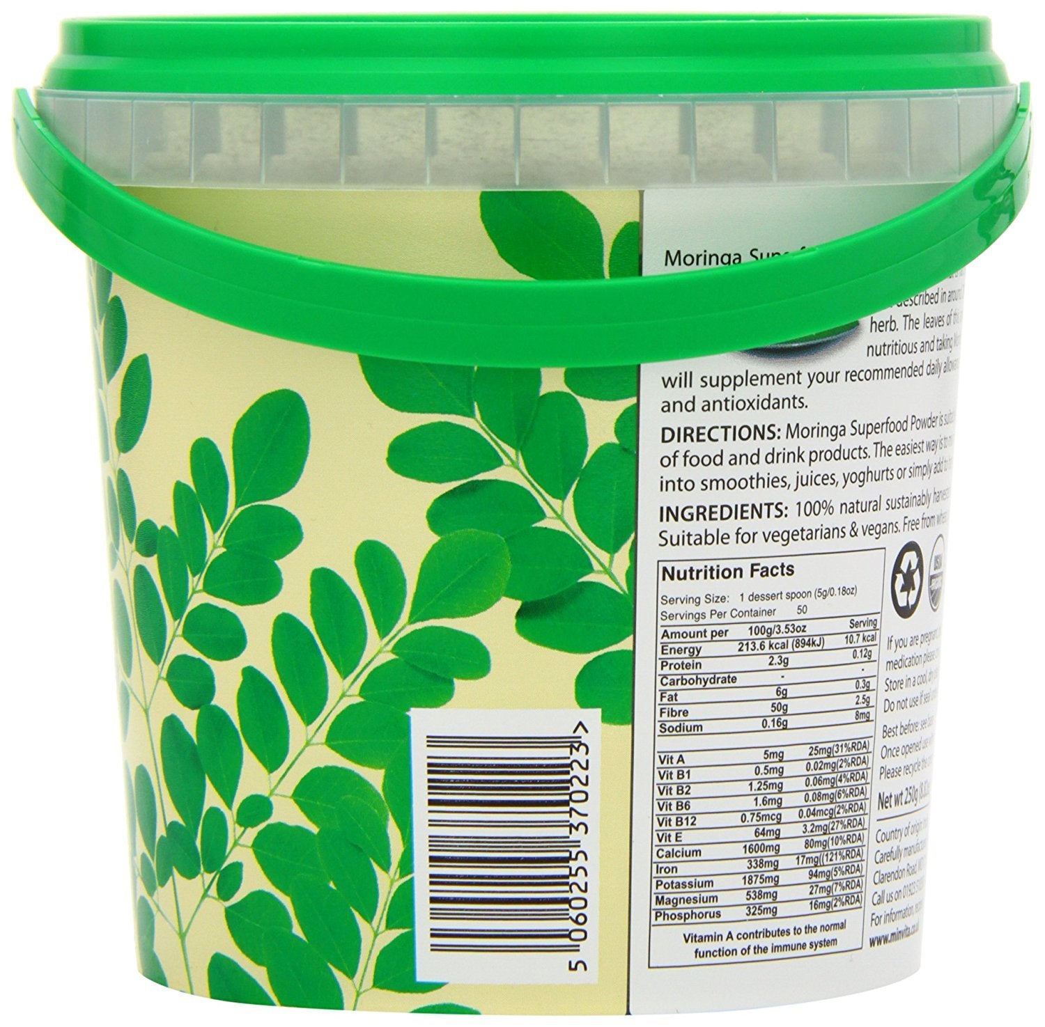Nutrient-packed Moringa powder supplement